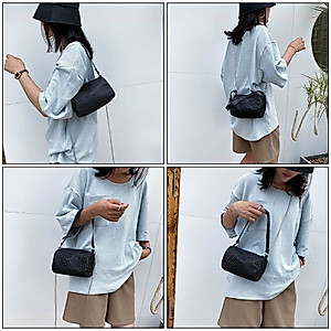 RARITYUS Women Crystals Sparkling Glitter Evening Clutch Handbag Mini Top Handle Purse with Chain for Party Wedding Prom