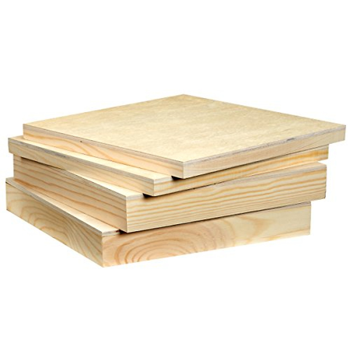 Artlicious - 5 Super Value Wood Panel Boards - Great Alternative to Canvas Panels, Stretched Canvas & Canvas Rolls (8x10, Standard Profile)