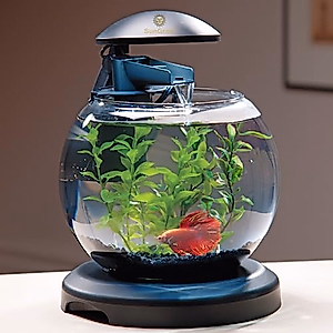 SunGrow Plastic Aquarium Plant Set, Vibrant Green Leaves with Resin Base, 3 Pieces per Pack