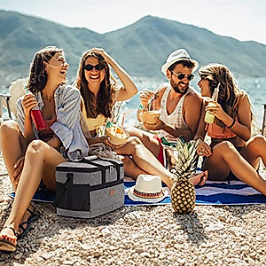 Lifewit Soft Cooler Bag 60-Can Lightweight Portable Cooler Tote Single Layer