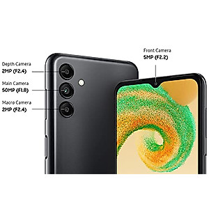SAMSUNG Galaxy A04S 4G LTE (64GB + 4GB) Unlocked Worldwide (Only T-Mobile/Mint/Metro USA Market) 6.5" 50MP Triple Camera + (w/Fast Car Charger) (Black)