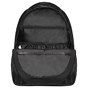 Black Camargue Bull Face Backpack, Animal Backpacks Shoulder Bag Casual Travel Laptop Daypack Bags