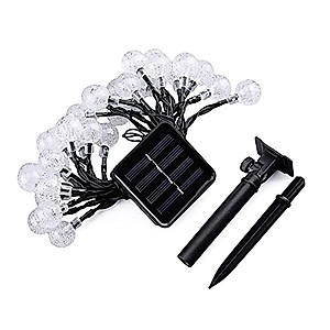 Xiaobei Solar Lights Outdoor Garden, Crystal Ball Solar Lights, Outdoor Decoration Garland Lights, Suitable for Home Garden Decoration, Party Wedding Christmas Decoration