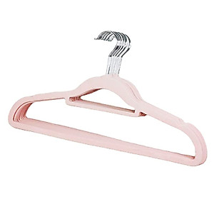 Flock Hanger for Adult Household Seamless Anti-Slip Multifunctional Wardrobe Finishing Clothes Hanger Clothes Hanger Factory Wholesale