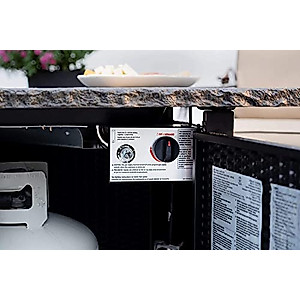 Endless Summer Propane Fire Pit Table 30 Inch Outdoor Gas Fire Pit, 50,000 BTU with Rock-Like Top, Cover, Lid, and Lava Rocks, Add Warmth and Ambiance to Your Backyard, Patio, Deck