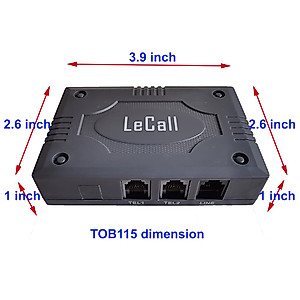 LeCall Outgoing Call Blocker/Outbound Call Blocker/Toll Restrictor/Phone Call Interceptor Programmable, Block 411 Calls TOB115