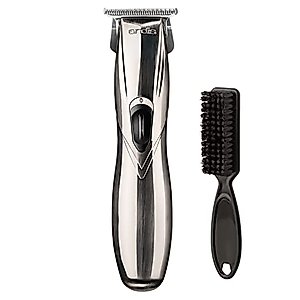 Andis Slimline Pro GTX Lithium-Ion Cordless Wide Blade Trimmer D-8 (32690) - Bundled with a BeauWis Blade Brush