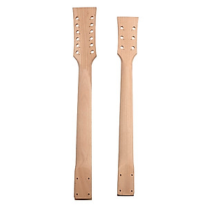 Fistrock DIY Electric Guitar Kit Double Neck Guitar Kits Beginner Kits 12 String Right Handed with Mahogany Body Mahogany Neck Rosewood Fingerboard Chrome Hardware Build Your Own Guitar.