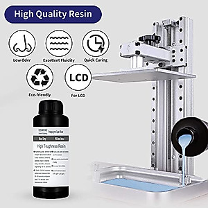 EDSRDXS Engineering High Toughness 3D Print Resin 405nm Extreme Rigid Tough, High Surface Hardness, Wear Resistance, Thermal Shock Tolerance, Lower Odor Photopolymer Resin for LCD DLP 3D Printing