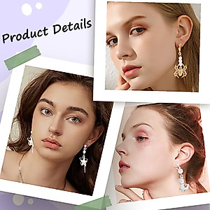 SUNNYCLUE 1 Box 48Pcs Earring Converters Clip-on Earrings Converter Components Stud Earring Findings Silicone Earring Pads Earrings Cushions Non-Pierced Clip on Converters for Studs Jewelry Making