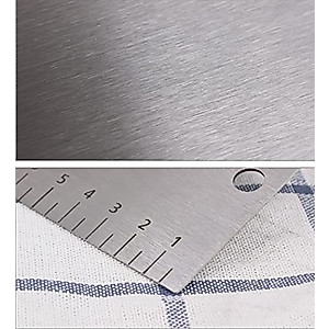 12 Inch Cake Scraper Smoother, Stainless Steel Cake Bench Scraper Decorating Tools for Icing Frosting Cream Edge - Adjustable Kitchen Spatula for Mousse, Cheese, Cream Cake (Purple)