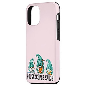 iPhone 13 Cute Housekeeper Squad Gnome For Cleaning Lady White Cleaner Case