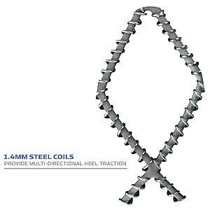 Yaktrax Medium (Shoe Size: W 10.5-12.5/M 9-11), Gray/Red