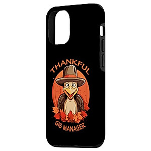 iPhone 12/12 Pro GIS Manager Funny Thanksgiving Turkey & Fall Case