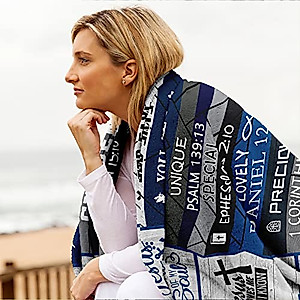 Yamco Religious Gifts for Women - Christian Gifts for Women Men Blanket - Bible Gifts for Women 60"x50" - Inspirational Gifts for Women with Proverbs Scripture - Spiritual Gifts Throw Blankets