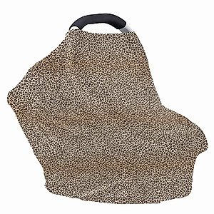 Horeset Cheetah Wild Animal Print Baby Car Seat Canopies for Newborn,Soft Stretchy Nursing Covers for Breastfeeding,Multi-use Cover Stroller Covers
