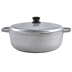 IMUSA USA 11.6Qt Jumbo Traditional Colombian Caldero, 11.6 Quart, Silver
