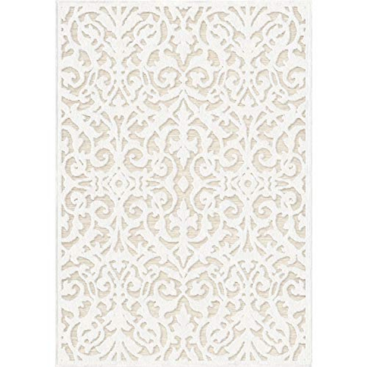 My Texas House by Orian Lady Bird Area Rug, 5'2" x 7'6", Natural Driftwood