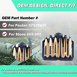 Adefol Air Filter Kit for Poulan PP5020AV 575296301 Chainsaw Replacement Parts with Fuel Filter, Primer Bulb, Spark Plug, Fuel Line Accessories