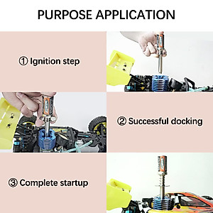 OGRC Nitro Glow Plug Igniter Starter Tools with Battery Charger for HSP Redcat and 1/8 1/10 Nitro Engine RC Car Buggy Truck Model
