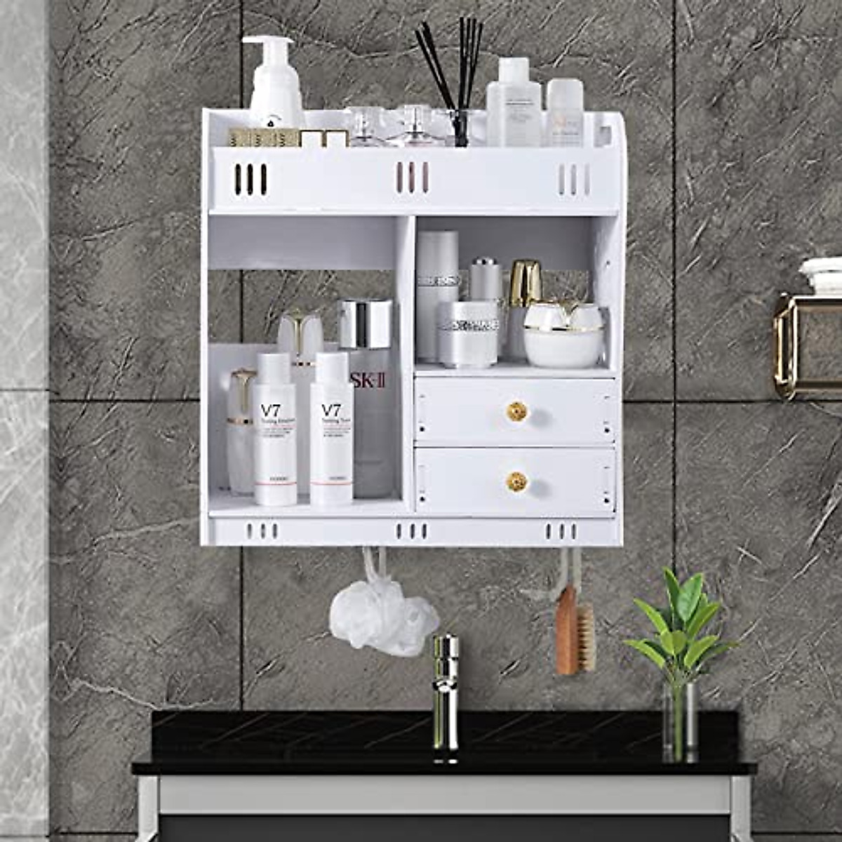 AIDLGPPCP Bathroom Wall Cabinet Bathroom Cabinet Small Bathroom Wall Cabinet Medicine Cabinets Bathroom Countertop Cabinet Stylish Bathroom Countertop Cabinet with Medicine and Wall Cabinet Features