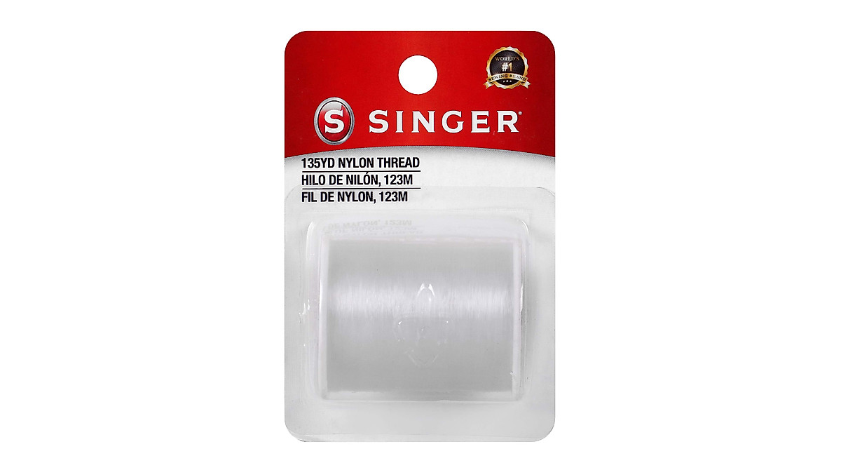 SINGER 00260 Clear Invisible Nylon Thread – 135 Yards