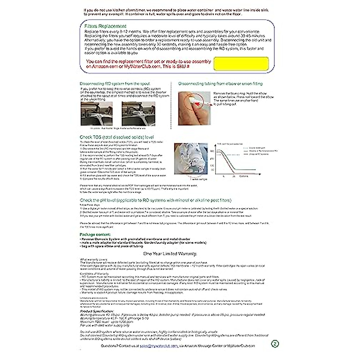 4 Stage Countertop Reverse Osmosis Water Purification System, 100 GPD