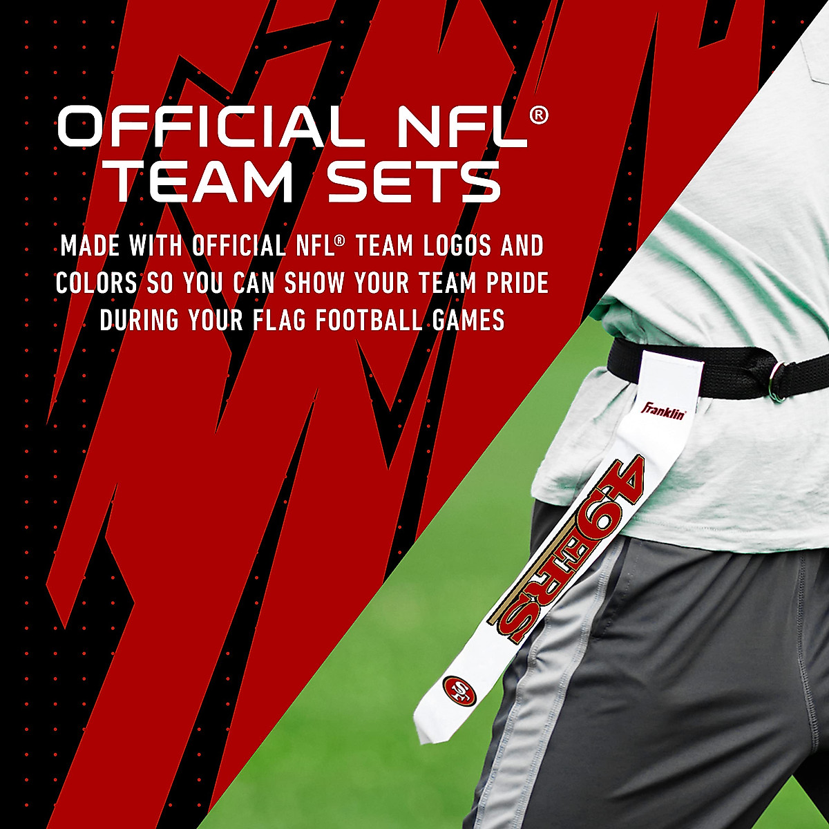 Franklin Sports NFL Flag Football Set, Team Specific, One Size