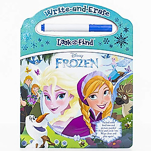 Disney Frozen - Write-and-Erase Look and Find - Wipe Clean Learning Board - PI Kids