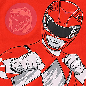 Power Rangers Boys 4 Pack Short Sleeve T-Shirt for Little Kids Blue