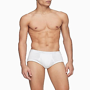 Calvin Klein Men's Cotton Classics 4-Pack Brief, 4 White, XL