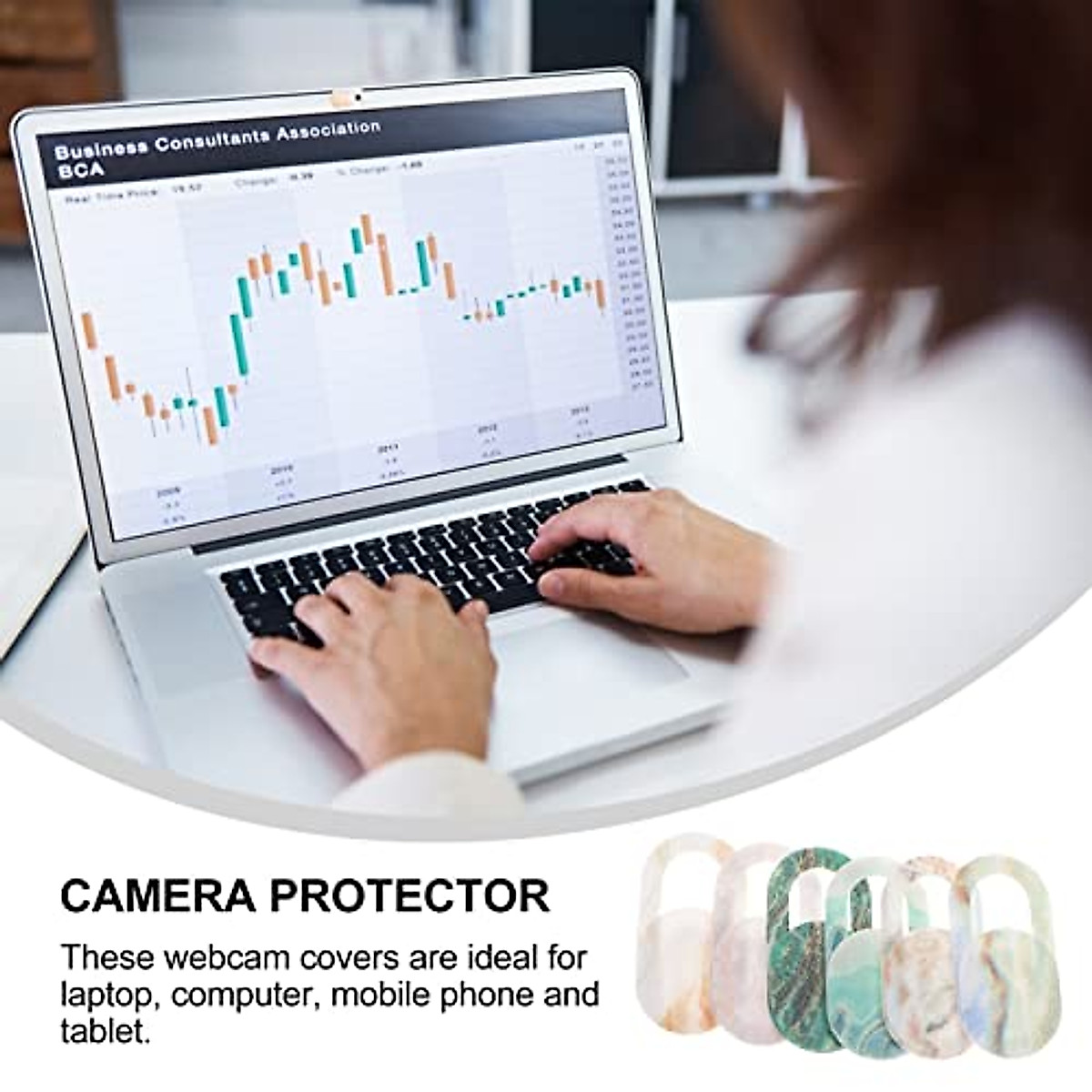 SOLUSTRE 6pcs Lens Cover Webcam Cover Webcam Slide Cover Tablet Laptop - Cover Lenses Phone Cover Webcam Privacy Lens Protector Phablet Abs Slider Computer Blocker