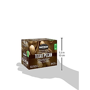 Martinson Single Serve Coffee Capsules, Texas Pecan, Compatible with Keurig K-Cup Brewers, 24 Count