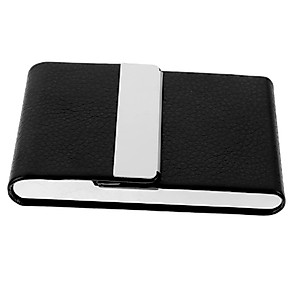 STOBOK 4pcs Business Card Holder Leather Business Card Case Business Card Carrier Ticket Holder Card Case Slim Id Card Case Leather Womens Wallet Cards Bag Man Outdoor Essentials Metal