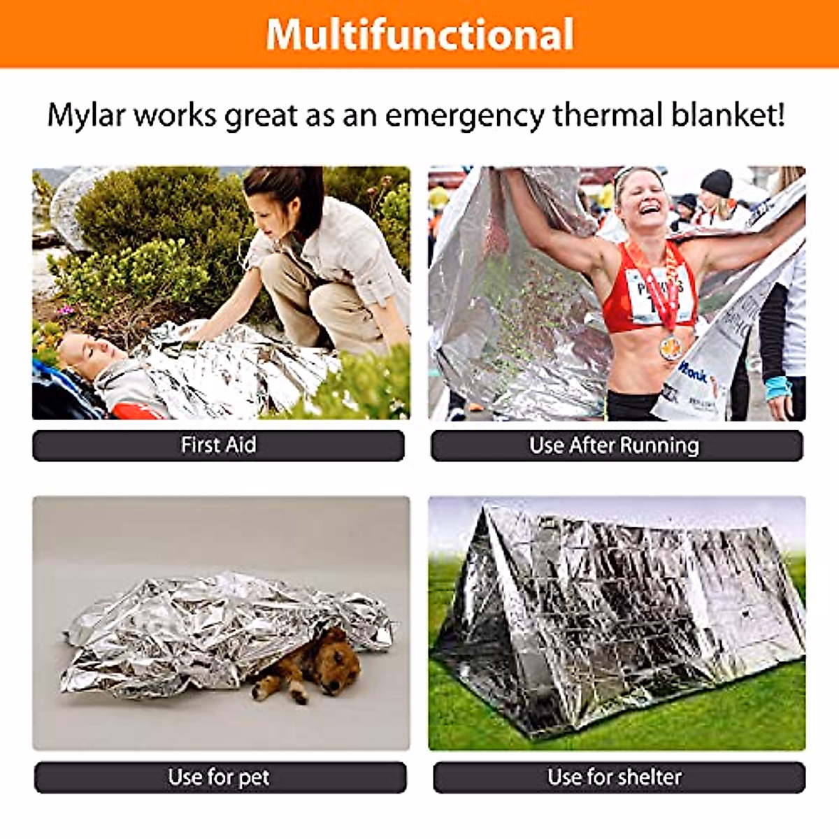 NAVADEAL 2 Pack Silver Highly Reflective Mylar Films, 82x 47Inch, Metallized Foil Covering Sheet, Garden Greenhouse Farming, Increase Plant Growth Save Power, Reduce Uneven Heat Environment Safe