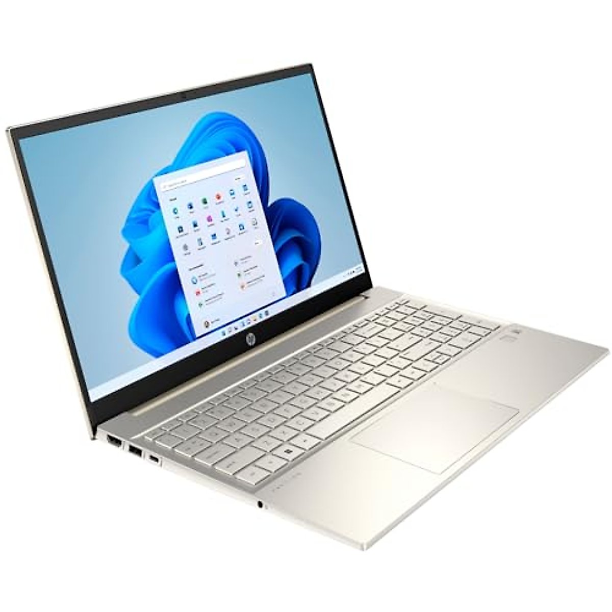 HP Pavilion 15 15.6" Touchscreen FHD Laptop Computer, 13th Gen Intel 10-Core i7-1355U, 64GB DDR4 RAM, 2TB PCIe SSD, WiFi 6, BT5.3, Backlit Keyboard, Fingerprint Reader, Warm Gold, Windows 11, Zivcul