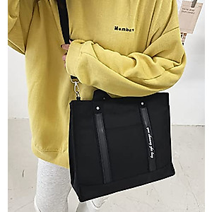 Tote Bag Women Large Canvas Tote Bag Satchel Bag Stylish Tote Handbag Shoulder Bag Crossbody Bag College Bag Casual Hobo Bag