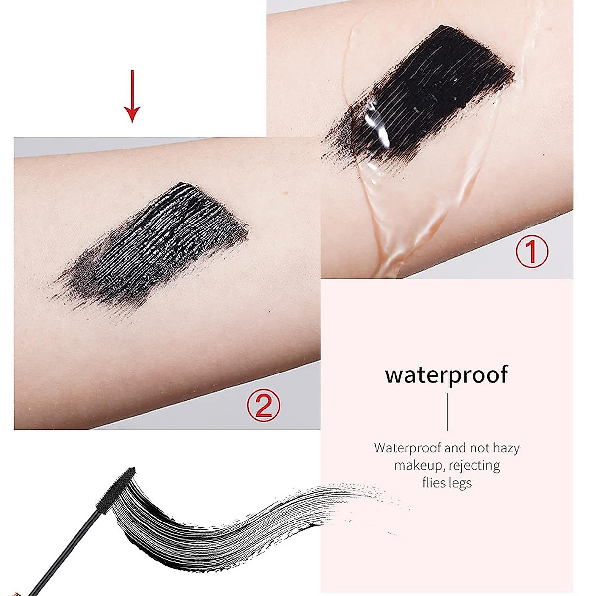 Yanquina Mascara, Yanqina Super Long Mascara, 4d Waterproof and Sweat Proof Mascara-Super Long Luxurious Mascara, Stereo Lengthening Mascara, (1pcs)