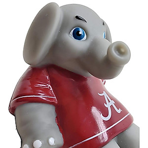 Rubber Tubbers Alabama Crimson Tide (Big Al) Collegiate Bathtub Toys - Officially Licensed NCAA Team Mascots, Authentic Sports Memorabilia, Novelty Rubber Ducks (University of Alabama)