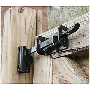 National Hardware N109-040 Swinging Gate & Door Thumb Latch, Heavy Duty, Coated with WeatherGuard Protection, Black