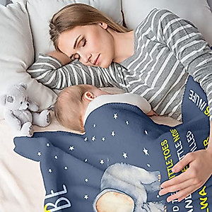 Omokil New Mom Gifts for Women, First Time Mom Gift, Pregnancy Gifts, New Mom Essentials, Postpartum Gifts for Mom, Mom to Be Gift, Gender Reveal Gifts Blanket for New Parents - 60" X 50"