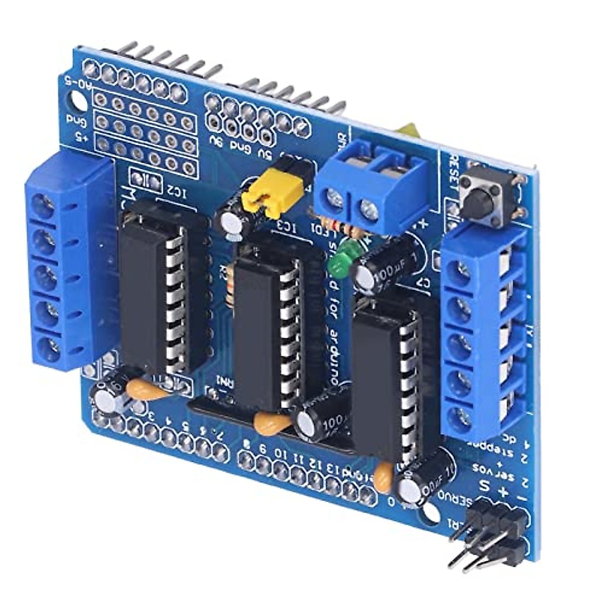 Stepper Motor Module, Simple Operation, Good Compatibility, L293D chip, Function Updates, Motor Driver Board for Electronic Experiments for DIY Robots