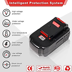 VANTTECH 2Pack PC18B 18V 3.6Ah Ni-Mh Replacement Battery for Porter Cable 18V Battery PC188 PC18B-2 PC18BLEX PCC489N PCMVC PCXMVC Compatible with Porter Cable 18V Cordless Power Tools