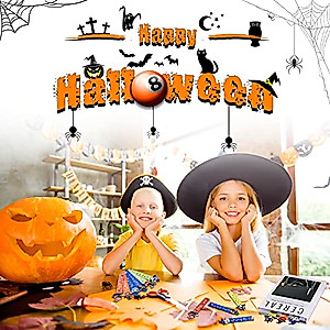 144 Pieces Halloween Bookmark Rulers Party Favors, Ruler Markers 6 Designs with Pumpkin Ghost Halloween Prints for Holiday Bookmark, Halloween Decorations, Classroom Rewards and Trick or Treat Prizes