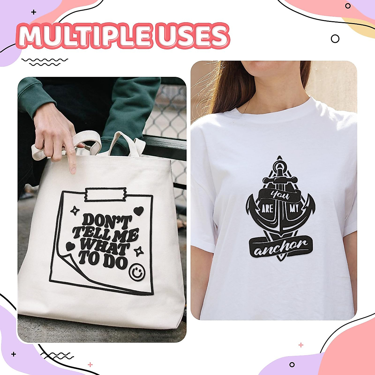 WRAPXPERT Puff Vinyl Heat Transfer Black 3D Puffy HTV Iron on Vinyl for Tshirts,Easy Cut/Transfer Foaming HTV Roll for Heat Press,Clothing,10" x5ft