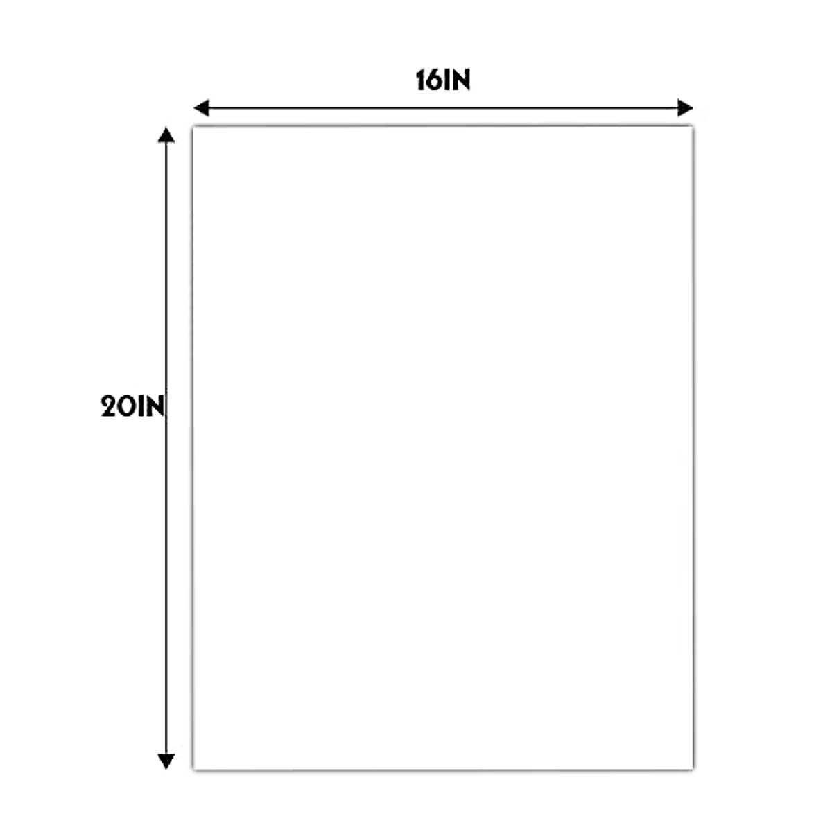 Golden State Art, 16x20 White Backing Board, Backer Boards for Frame, Picture (10 Pack)