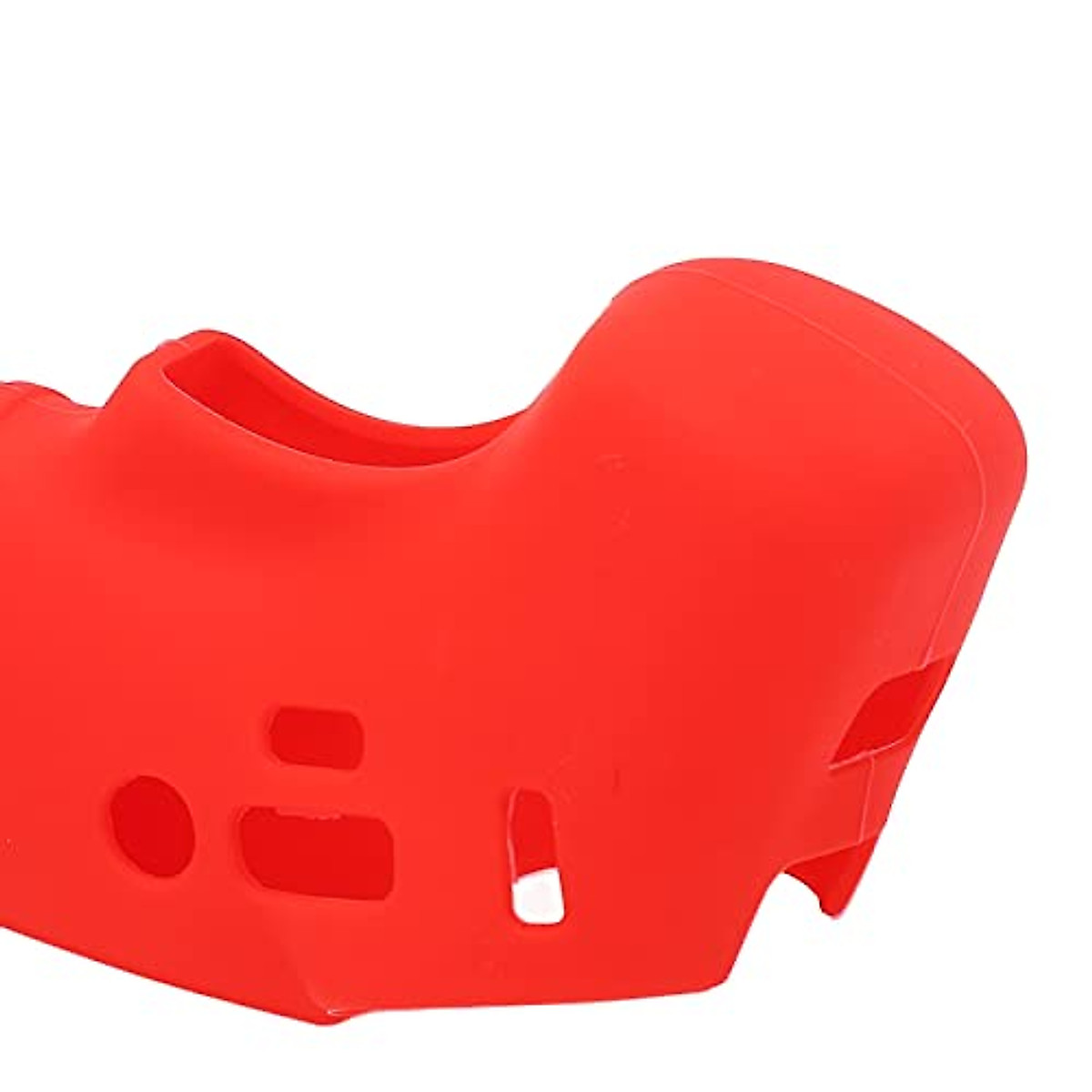 AYNEFY Drone Controller Rocker Sleeve, Space Saving Soft Reasonable Hole Reservation Lightweight Drop Resistant Drone Rocker Silicone Protector with Lanyard for FPV (Red)