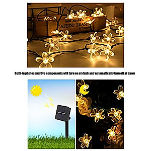 01 String Lamp, String Lights Solar Fairy Lights for Home Courtyard, Garden, Yard, Lawn, Terrace