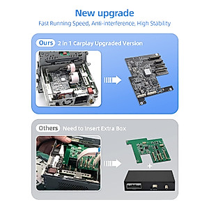 ISUDAR PCM 3.1 Wireless Carplay & Android Auto Module for Porsche Panamera Cayenne Macan Cayman Boxster 911 718 Support Reverse Camera Parking Sensor Mirror Link Steering Wheel Control