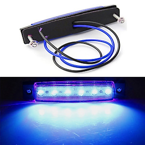 Shangyuan Interior Marine Strip Lights, 6 Led Utility Strips, White Led Courtesy Light, 12v Led ,Marine Interior Lights, Boat Interior Led Lights, Blue, 6PCS